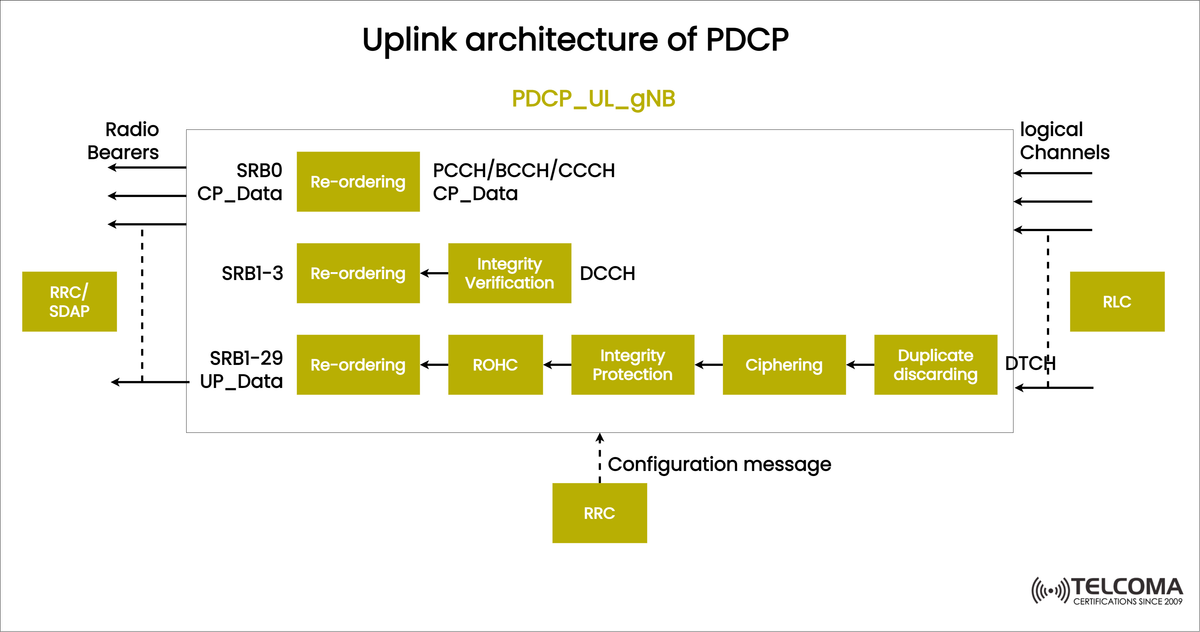 5G PDCP Uplink Architecture Explained: Functions and Workflow