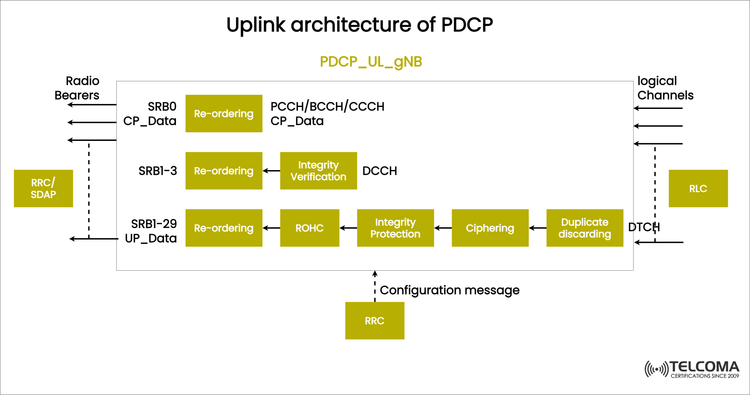5G PDCP Uplink Architecture Explained: Functions and Workflow